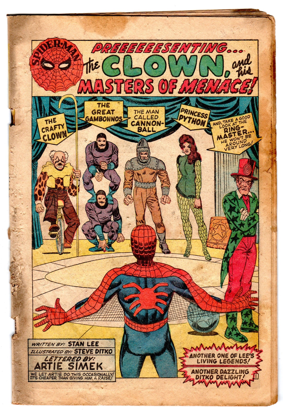 This is a 50 Cent Sale Shipping, 54 Year Old, ONE, Marvel Pub., Amazing ...