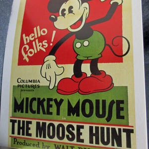 No.3329a} Disney’s, Vintage Mickey Poster, Post Cards, 30 Post Card ...