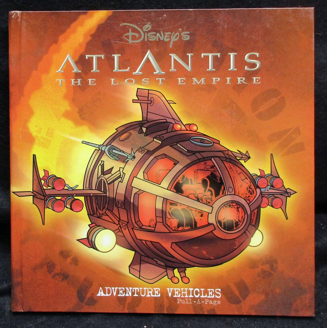 No3499 Disneys Atlantis Lost Empire Pull Out Pages Adventure Vehicles Mint Condition 2001