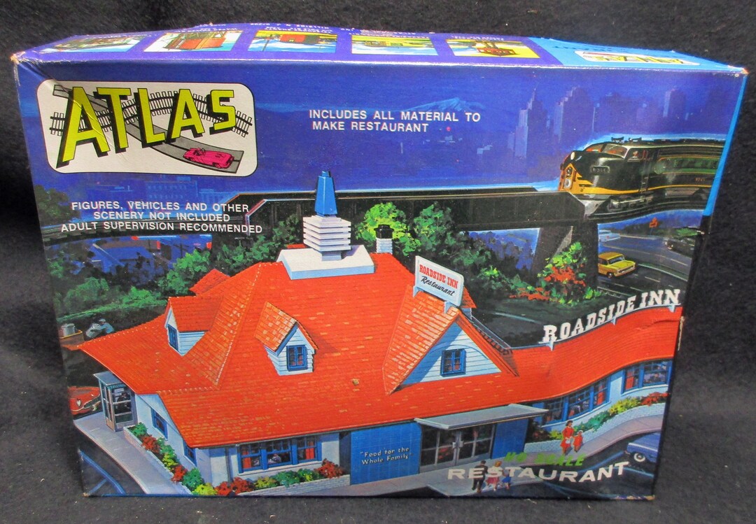 No.3574) H O Scale Roadside Inn Restaurant Kit, Sold in 1980’s, Parts ...