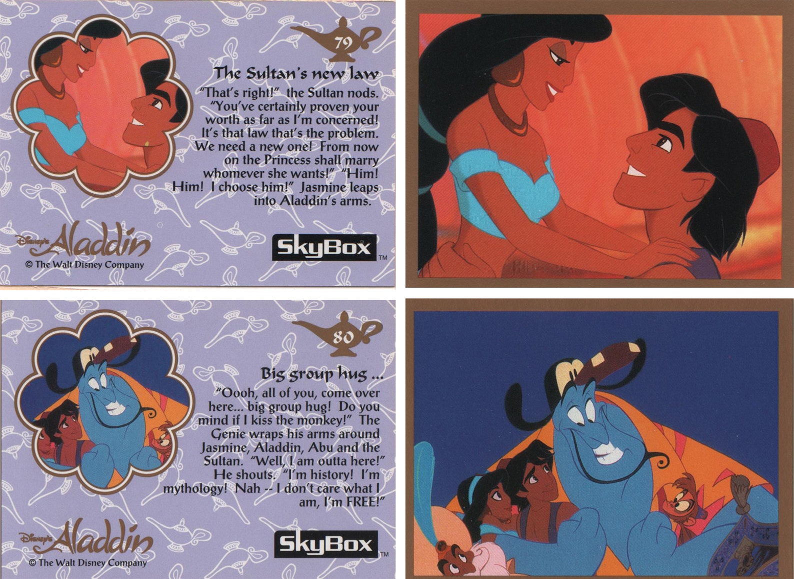 Set of 20 Disney Aladdin Trading Card 61 to 80 - Etsy Canada