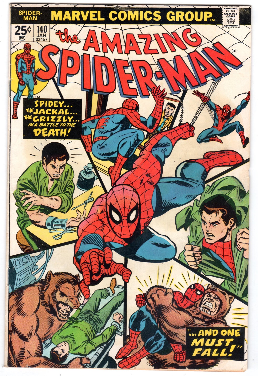 No.2675a 1975, Marvel Pub., Amazing Spider-man, Volume 1, Issue 140 ...
