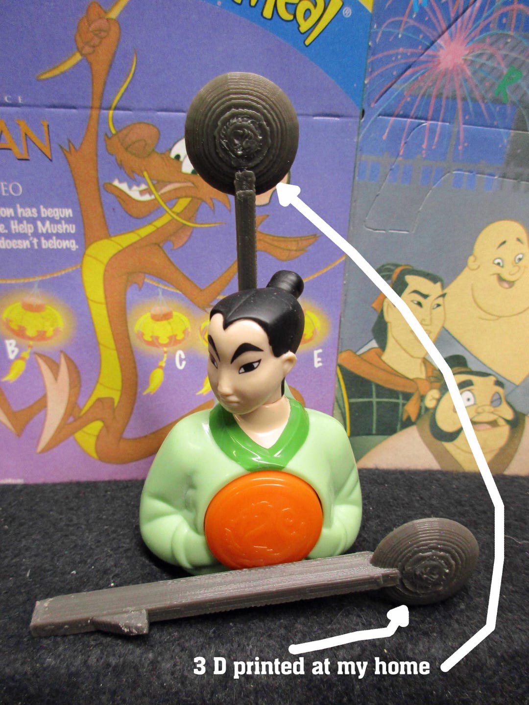 No.3033a 8 Pieces, Disney. Mulan Projectile Replacement Piece for Lost ...