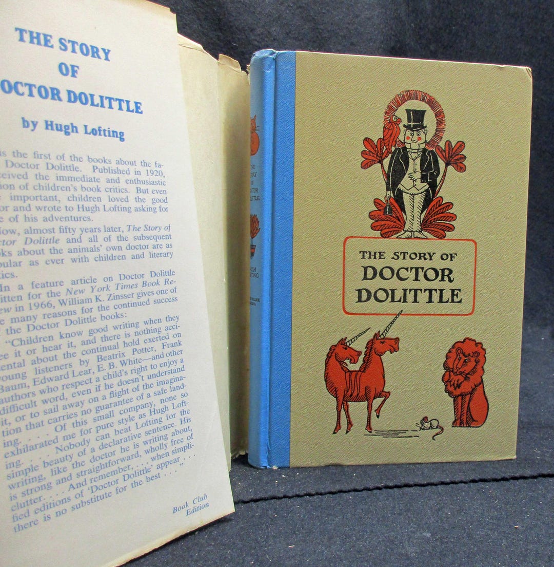 No.3340a} 73 Year Old Hard Cover Book the Stories of Doctor Dolittle’s ...