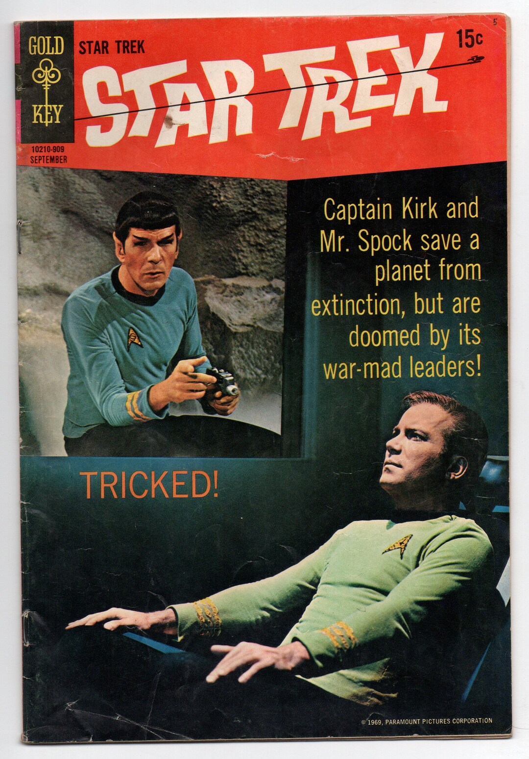 No.2733 . 1970s, Star Trek, Number 5, Gold Key Publishing Fine to Very ...