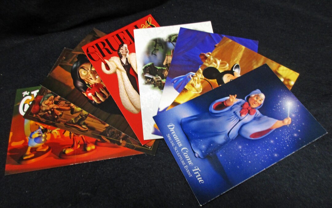No.2320a Disney Set Of, WDCC, Collectibles, Post Cards, Push Pins, Mint ...