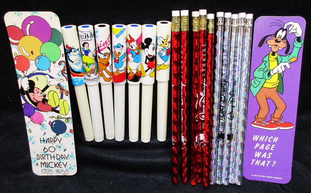 No.3207a Set of 19-piece Walt Disney Pencil Pen Bookmark Collection ...