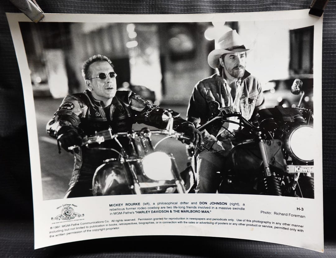 No.4178) Mickey Rourke, Don Johnson, Movie Set Photographs From 1991 ...