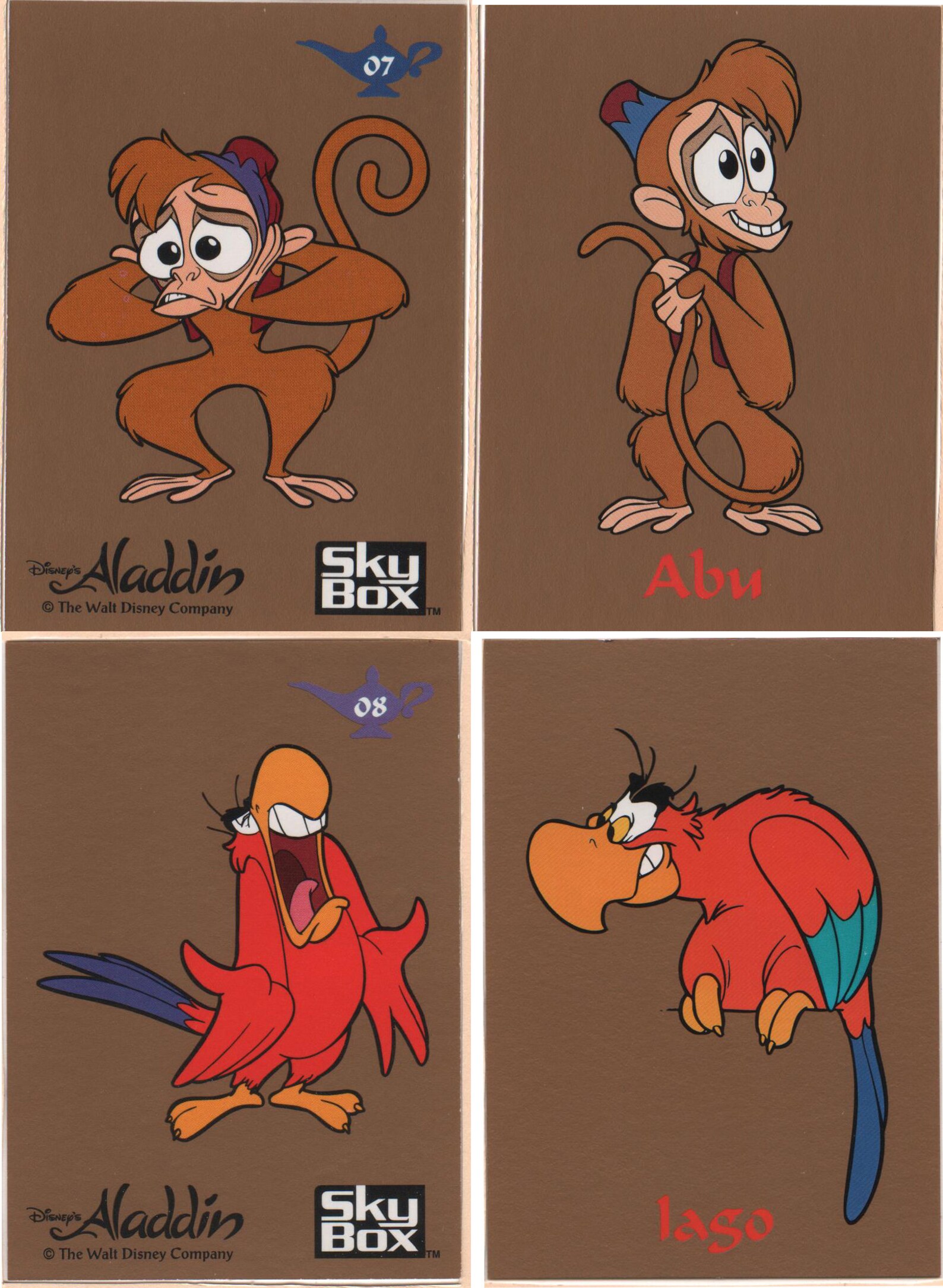 This is Disneys Aladdin Trading Card Set of 20 1 to 20 . - Etsy