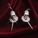 Jester Skull Filigree Chandelier Statement Earrings / Gothic Skulls ...