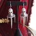 Jester Skull Filigree Chandelier Statement Earrings / Gothic Skulls ...