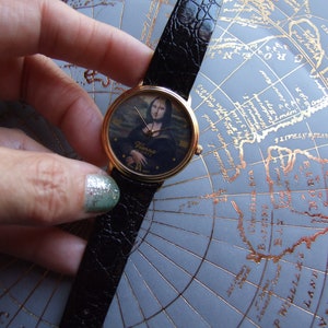Vintage Early 90's Women Mona Lisa Quartz Watch/vintage Da Vinci Mona ...