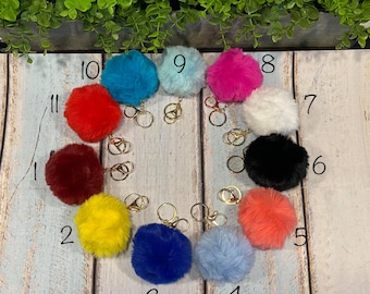 Fur Ball Keychain | Etsy