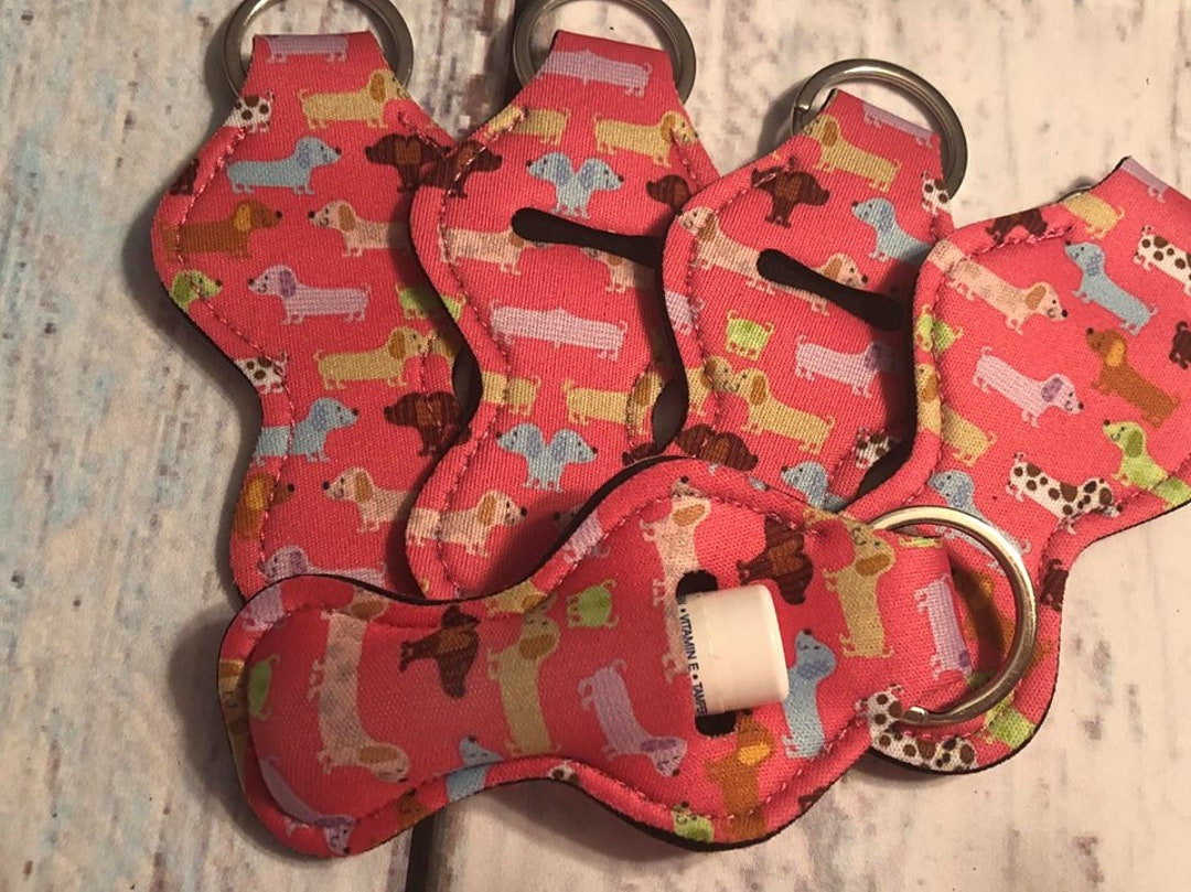 Chap Stick Key Chain/ Chapstick Holder/ Lip Gloss Key Chain/ Holder DOG ...