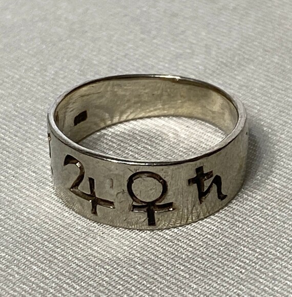 Gender Symbol Symbols Sterling Silver 925 Band Ring S… - Gem