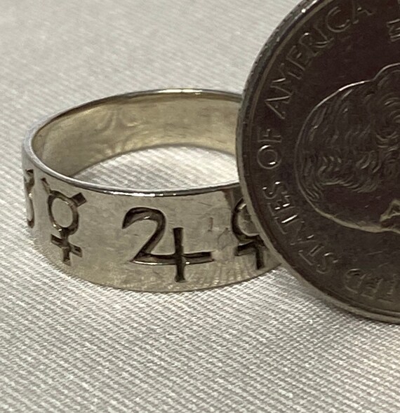 Gender Symbol Symbols Sterling Silver 925 Band Ring S… - Gem
