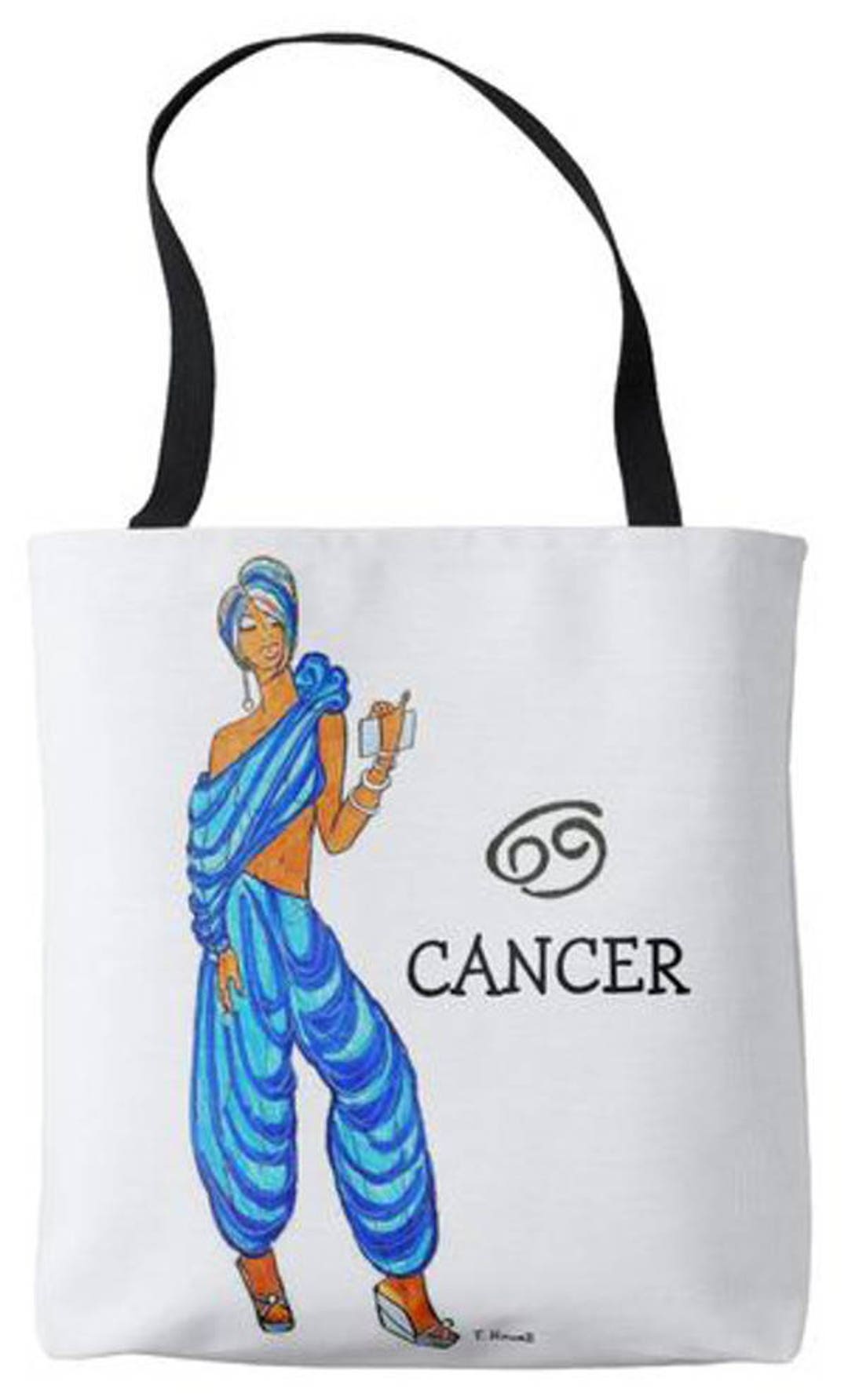 Cancer Horoscope Black Crab Blue African American Zodiac Solange Tarot ...