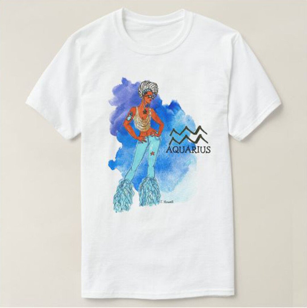 Black Aquarius African American Zodiac Horoscope Rock Star - Etsy