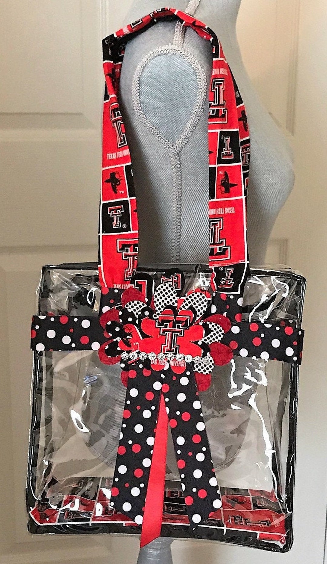 Hand-decorated Clear Tote in Texas Tech Theme - Etsy