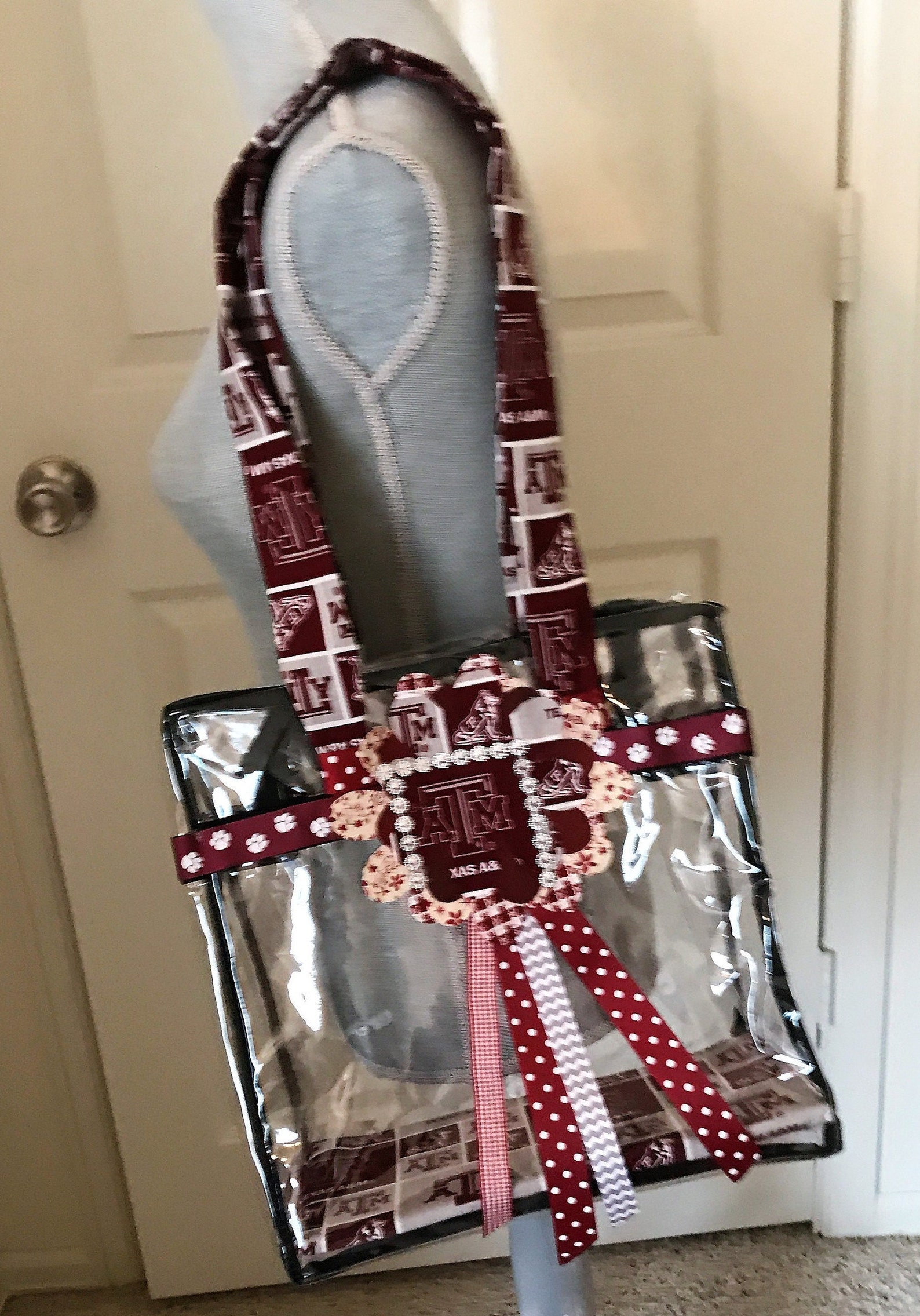Hand-decorated Clear Stadium Totes With Texas A&M Theme - Etsy