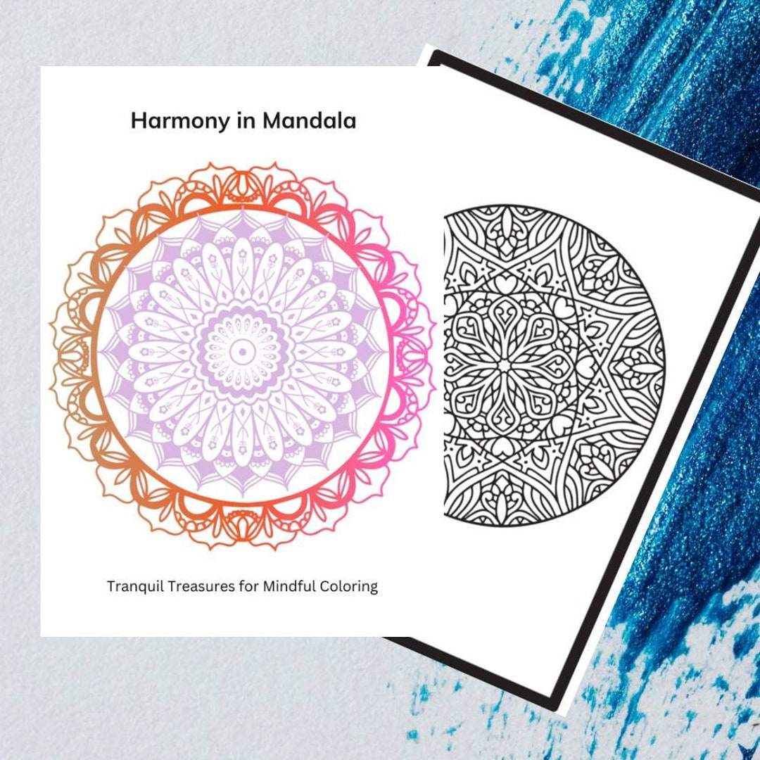 Digital Mandala Coloring Book | Printable Adult Coloring Pages ...