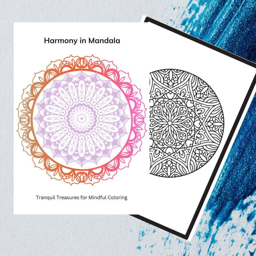 Digital Mandala Coloring Book | Printable Adult Coloring Pages ...