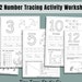 1-12 Number Tracing Activities Bundle, Preschool and Kindergarten ...