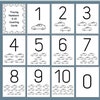 0-10 Number Tracing Cards, Digital Download, Preschool Homeschool ...