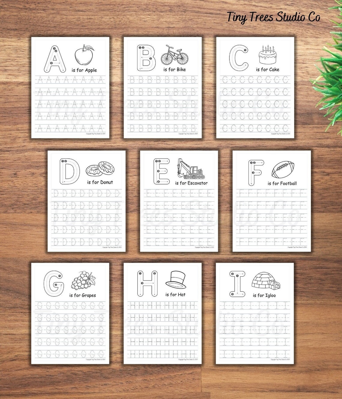 UPPERCASE LETTERS, Tracing the Alphabet, Preschool and Kindergarten ...