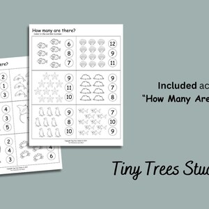 1-12 Number Tracing Activities Bundle, Preschool and Kindergarten ...