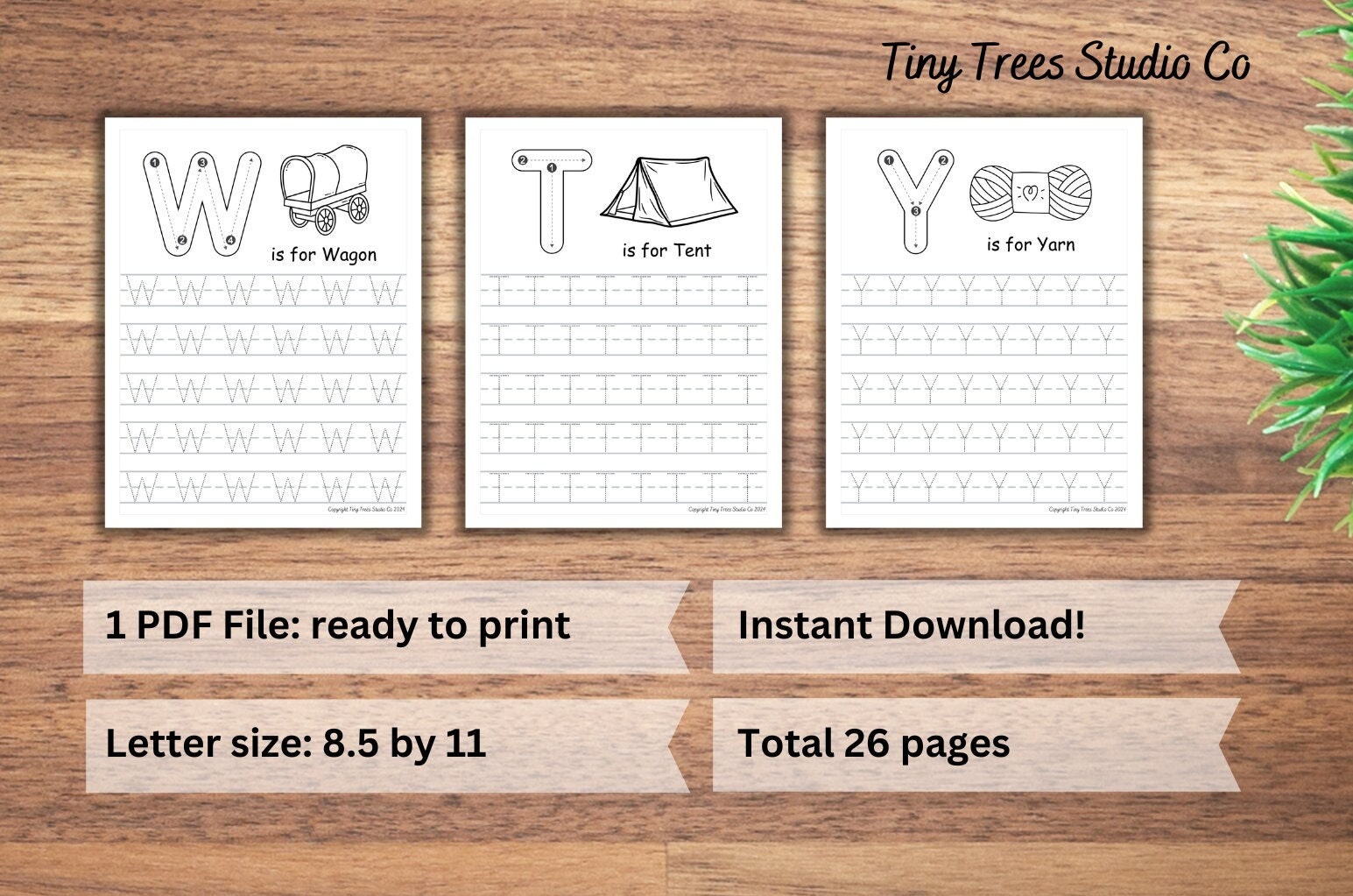 UPPERCASE LETTERS, Tracing the Alphabet, Preschool and Kindergarten ...