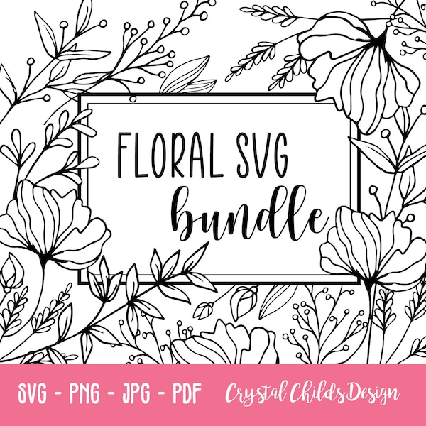 Floral Svg - Etsy