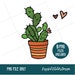 Valentine Cactus PNG Clipart Bundle Cactus Clipart Valentine - Etsy
