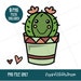 Valentine Cactus PNG Clipart Bundle Cactus Clipart Valentine - Etsy