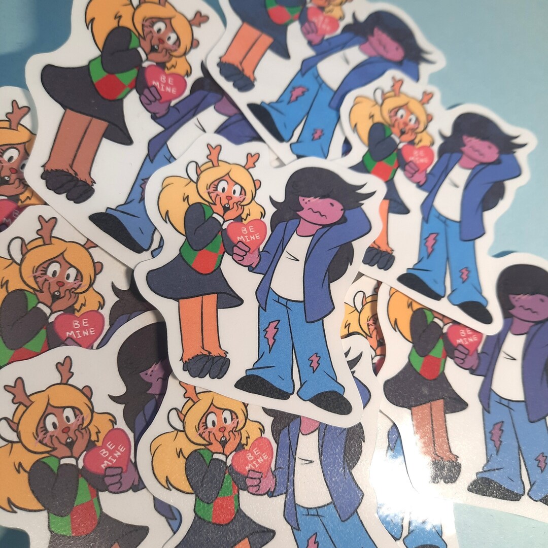 Susie and Noelle Valentines Stickers - Etsy