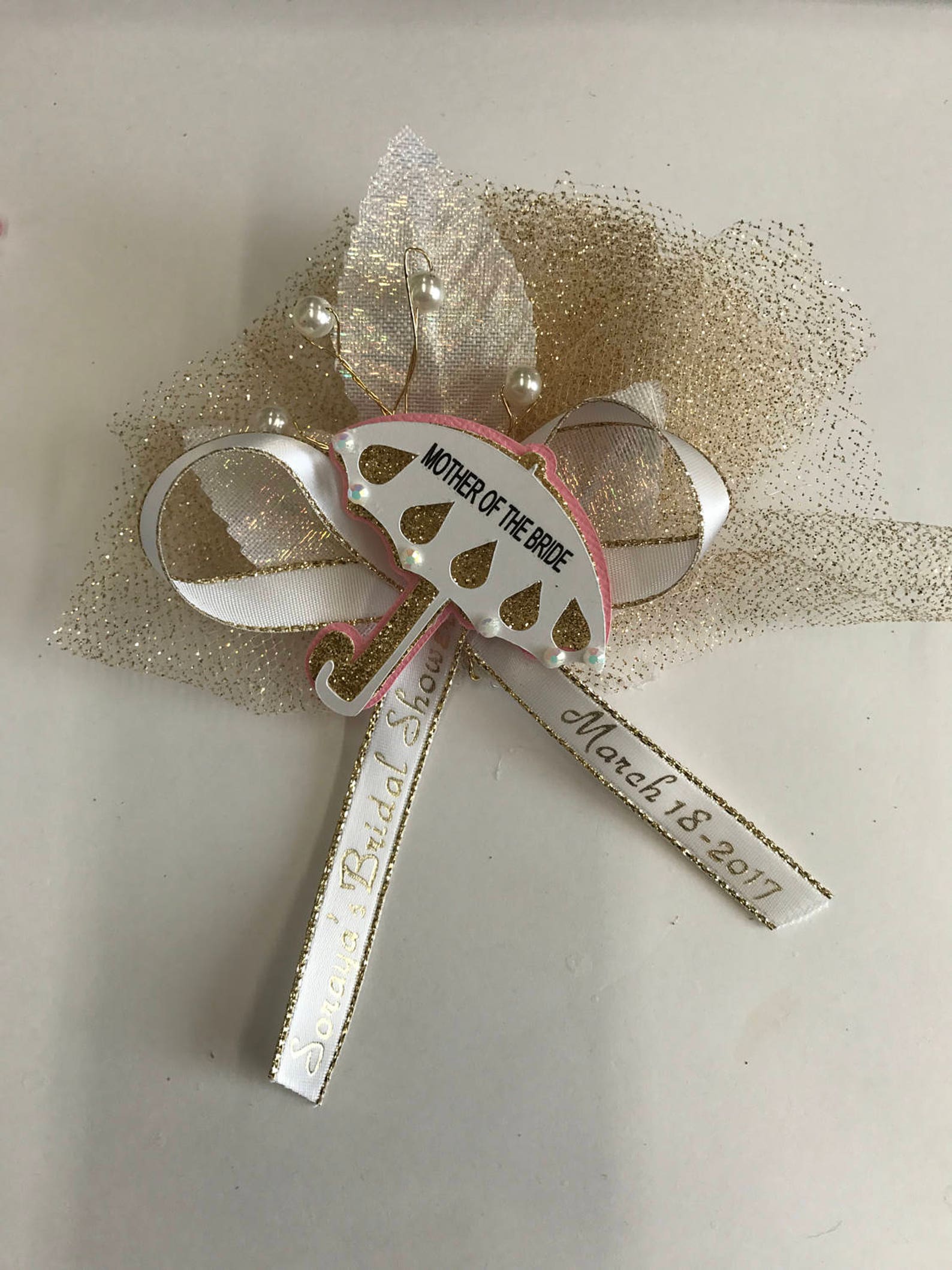 Capias/ Bridal Shower/white and Gold - Etsy