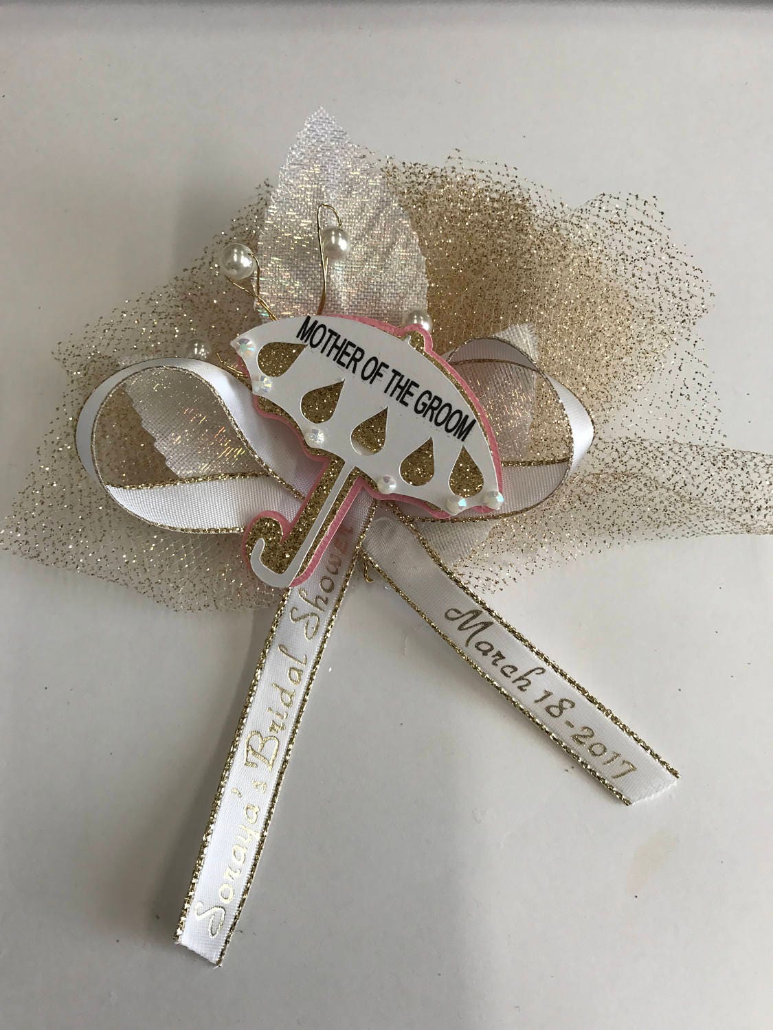 Capias/ Bridal Shower/white and Gold - Etsy