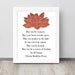Buddhist Blessing With Red Lotus Flower 8 X 10 - Etsy