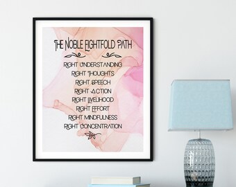 Noble Eightfold Path Poster - Etsy