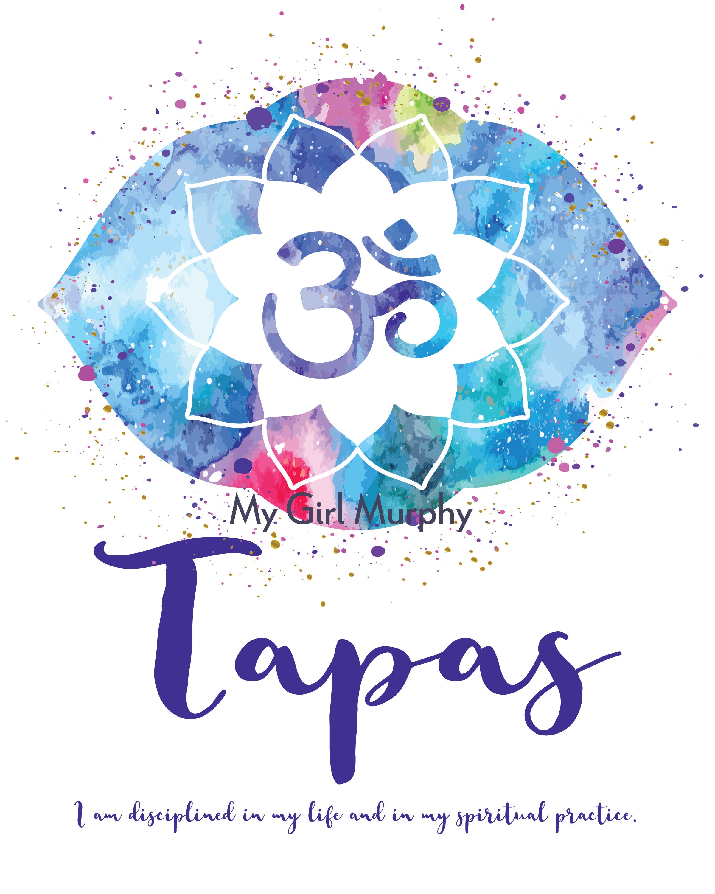 Printable Tapas Niyama from Patanjali's Yoga Sutras with - Etsy España