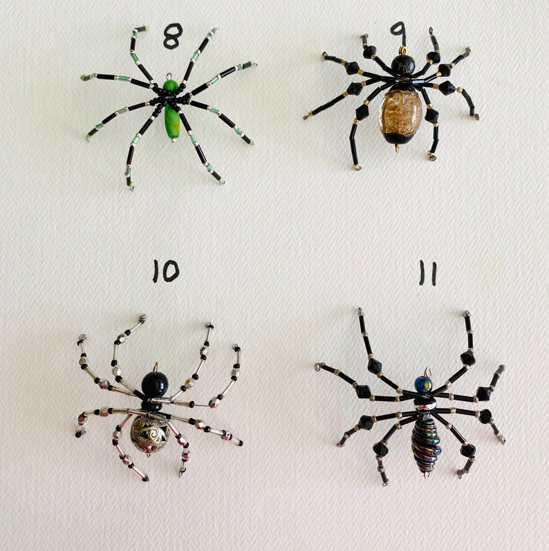 Sale Spiders Jewelry Beaded Spiders in Colorful Spiders Holiday Decor ...