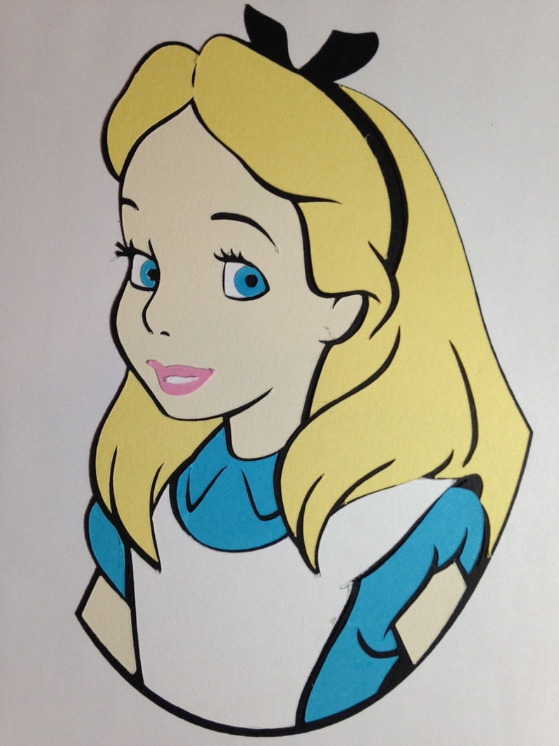 Alice in Wonderland face | Etsy