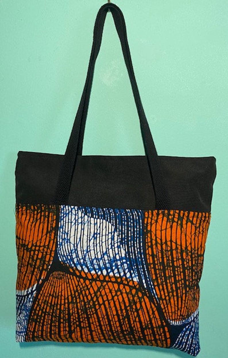 African Print Fabric Tote Bags, Shoulder Bag, Handmade Bag Contains ...
