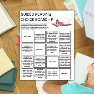 Fiction and Non-fiction Reading Choice Board, Homeschool, Elementary ...