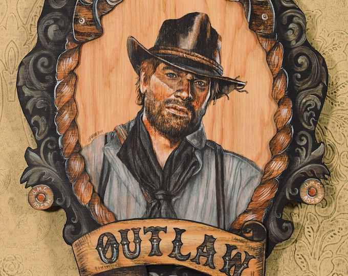 Old West Outlaw Wild West Gunslinger 11x14 Art Print - Etsy