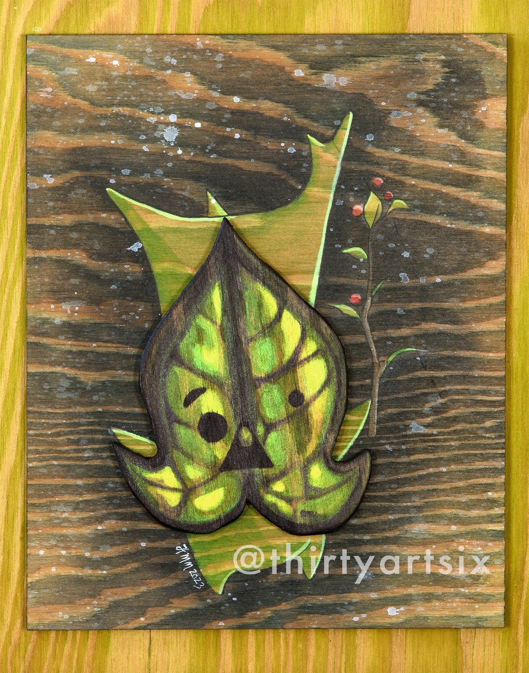 Ya Ha Ha! Hiding Leaf - Video Game - Painting - Art Print - Etsy