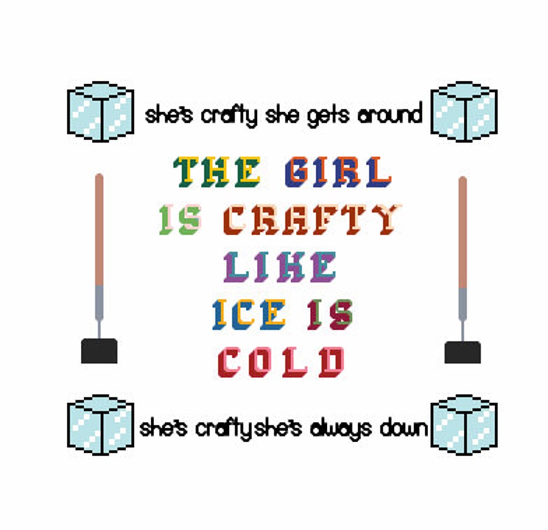 Beastie Boys "she's Crafty" Cross Stitch Pattern - Etsy