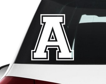 Varsity Letter Decal - Etsy