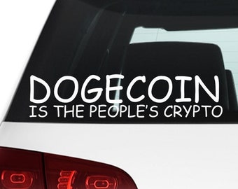 Doge Coin Car Decal - Etsy