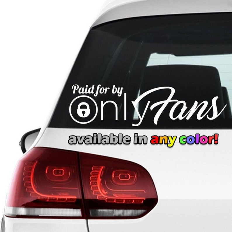 Paid for by Onlyfans Car Decal Only Fans Logo Vinyl Bumper or - Etsy Canada